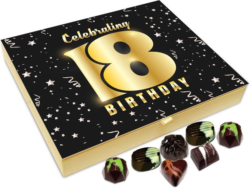 Chocholik Gift Box -Celebrating 18th Birthday Chocolate Box - 20pc ...