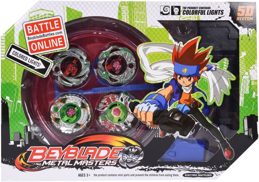 Toyvala Multi 5D Metal Masters Beyblade with LED lights and Stadium ...