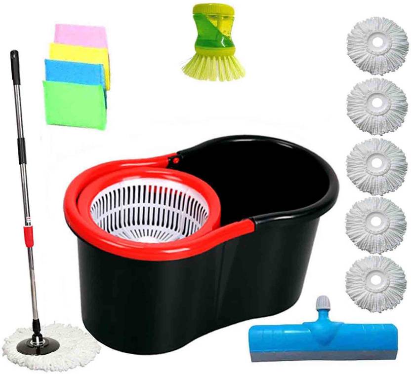 V-MOP CLASSIC BLACK DRY-1600 Mop Set, Floor Wiper, Toilet Brush ...