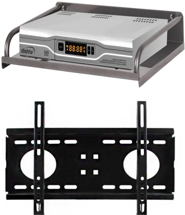 FineArts Combo of Steel Set Top Box Stand/DTH Stand/Set Top Box Wall ...
