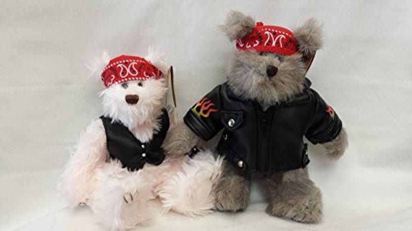 Ellis Collection Plush Motorcycle Biker Teddy Bear Tall, Jointed ...