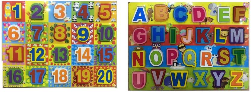 Krypton Wooden 26 Letter Alphabet And Number 1 TO 20 Learning Block ...
