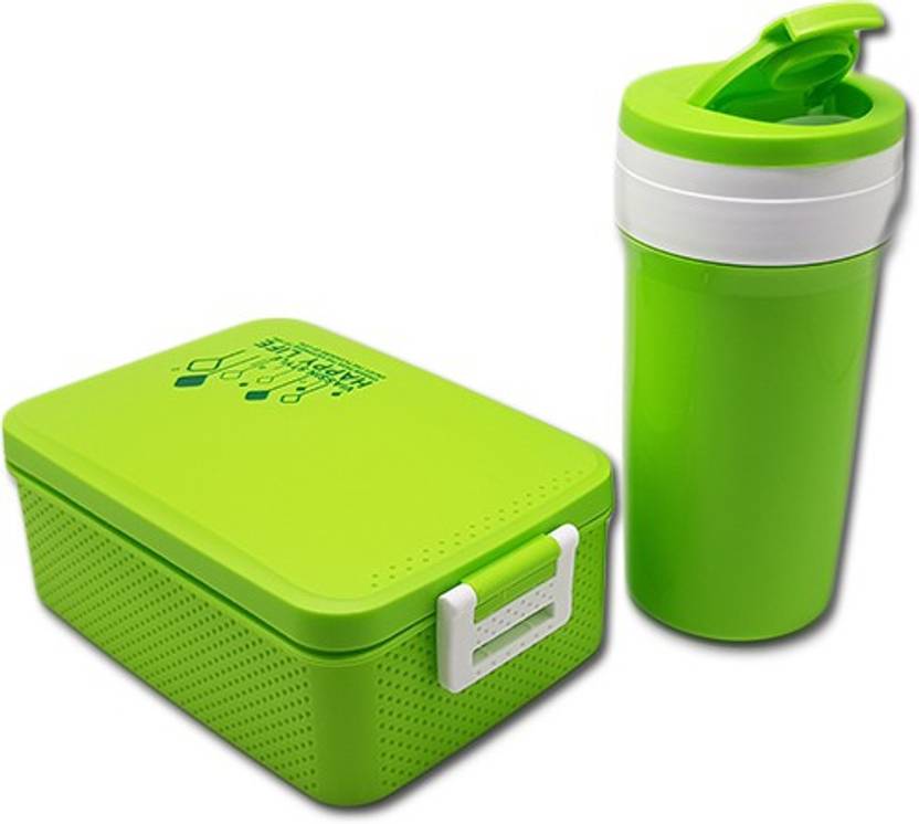 Flipkart.com | Tuelip Viassin Style Happy Life Lunch Box Set With Water ...