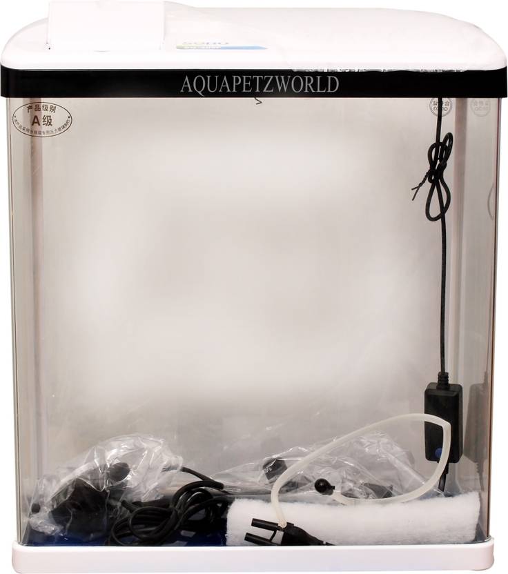 Aquapetzworld SOBO SO-400F Aquarium Fish Tank(30L)-WHITE Rectangle ...