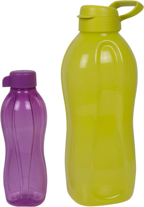 TUPPERWARE Pack of 2 ( Yellow 2 Liters , Purple 500 Ml) 2500 ml Bottle ...