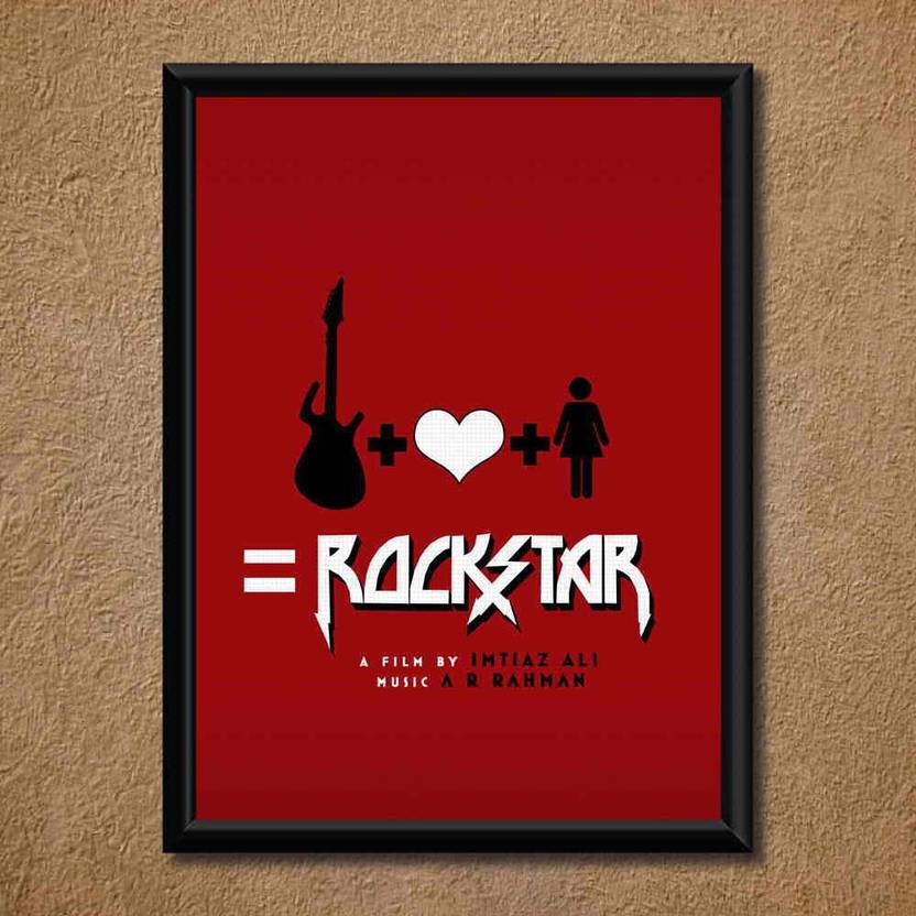 Generic Rockstar Wall Poster (With PVC Frame) Digital Reprint 18 inch x ...