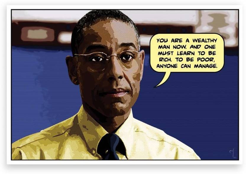 Wall Poster Gus Fring Breaking Bad Inspired Fan Quote TV Series A Paper ...