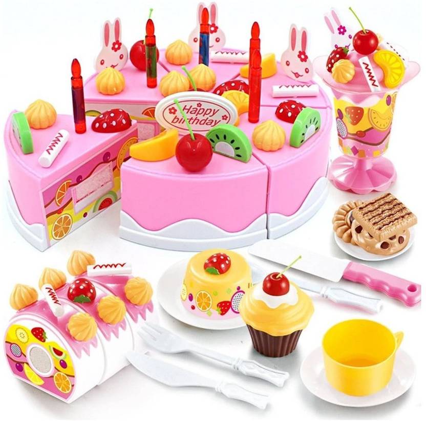 FLIPZON DIY Birthday Cake Toy For Kids, 75 Pieces, Multi Color - DIY ...