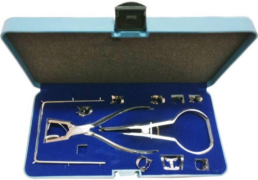 SS White Dental Rubber Dam Kit 11 Pcs Set Medical Equipment Combo Price ...