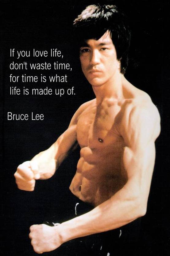 Wall Poster Bruce Lee Motivational Quote Print Poster on 13x19 Inches ...