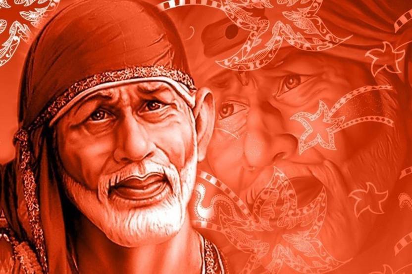 Sai Baba Poster Print Poster on LARGE PRINT 36X24 INCHES Photographic ...