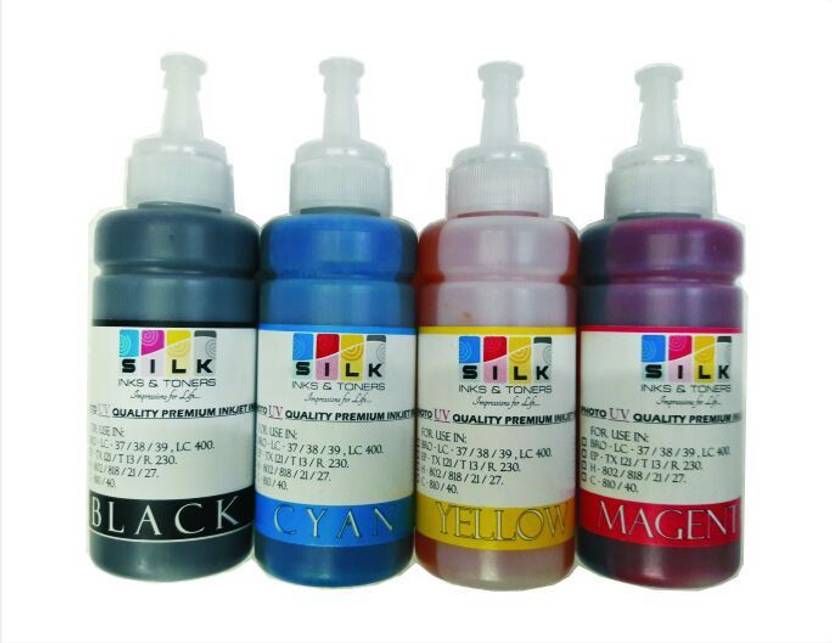 Silk Universal Black + Tri Color Combo Pack Ink Cartridge - Silk ...