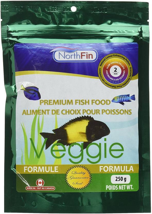 NorthFin Fish Food Veggie Formula 2mm pellet 250g 0.4 kg Dry New Born ...