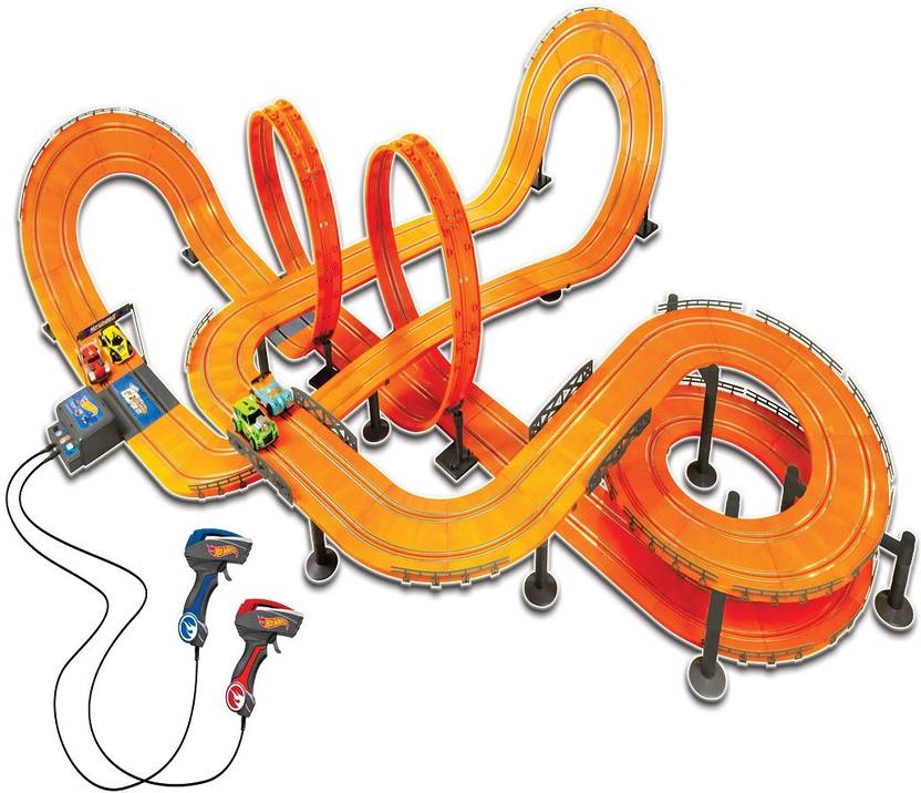 HOT WHEELS Track Set - 1300 cm (with adaptor) - Track Set - 1300 cm ...