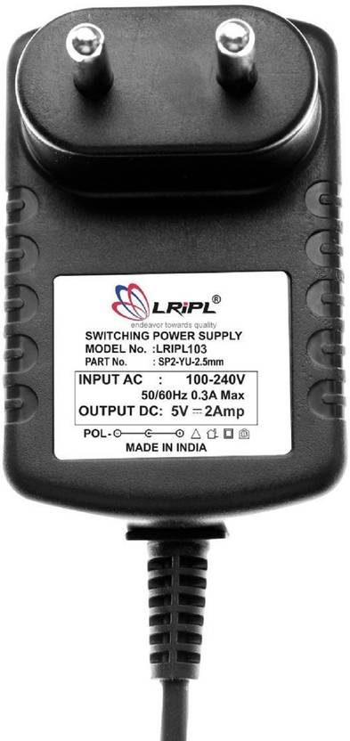 LRIPL Power Adapters 5V 2A Black AC input 100VAC-240VAC Pin 2.5MM ...