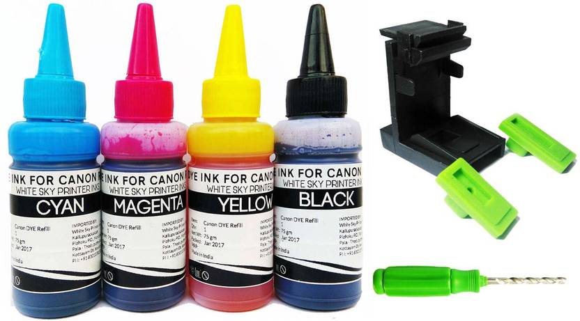 Canon Printer Refill Ink Kit with Suction tool for MG3670, MG2970 ...