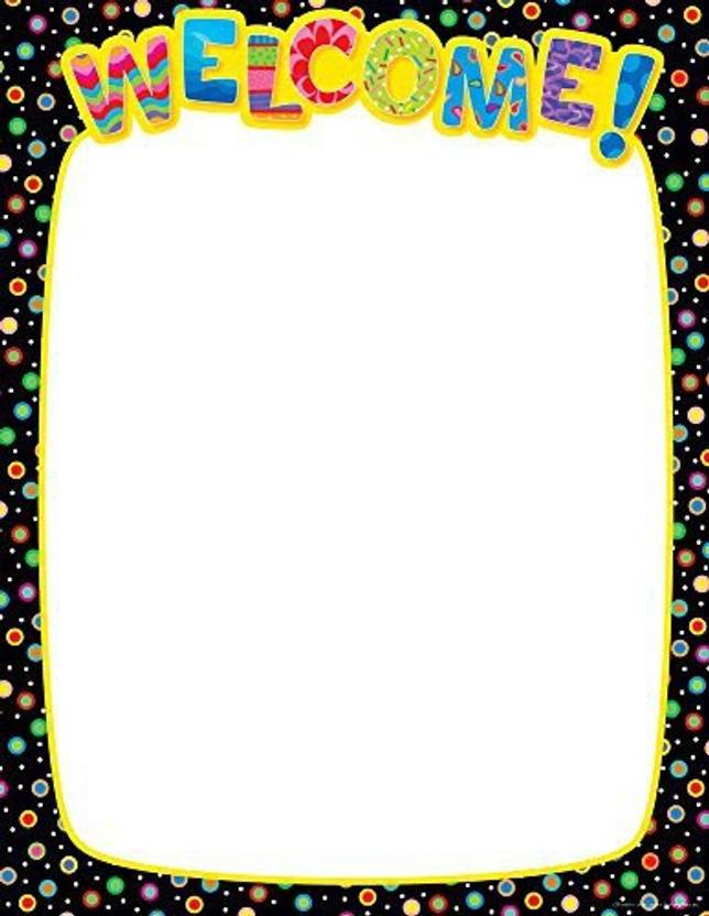 Creative Teaching Press Welcome Poster Chart, Dots On Black (6420 ...