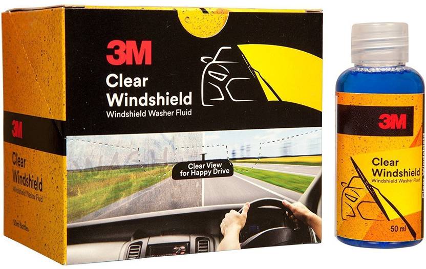 3M CLEAR WINDSHIELD 50 ML (Pack of 6) Liquid Vehicle Glass Cleaner ...