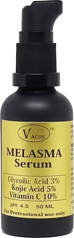 VACOS Melasma Serum Glycolic Acid 3%, Kojic Acid 5%, Vitamin C 10% 50ML ...