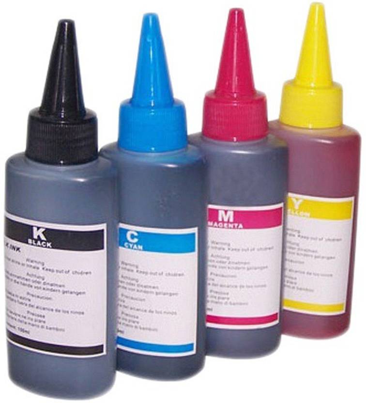 HK HK Premium Quality HP Inkjet Ink for HP Printers 100Ml 4 Color Tri ...