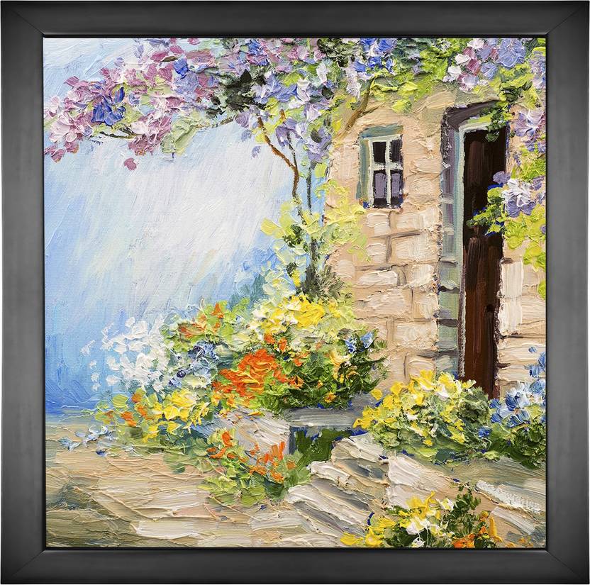 NEXT Canvas Print Of Landscape Art Mountain Forest House Canvas 13 inch ...