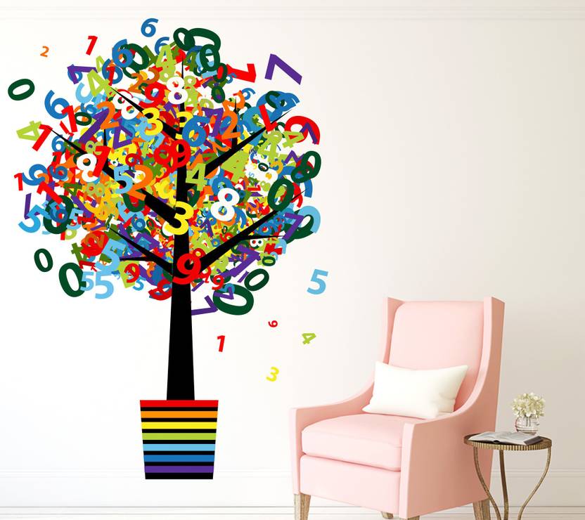 doodad Prismatic Numbering design' Wallsticker (Matt Vinyl) Extra Large ...