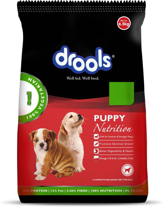 drools Puppy 100% Vegetable 6.5 kg Dry New Born Dog Food Price in India ...