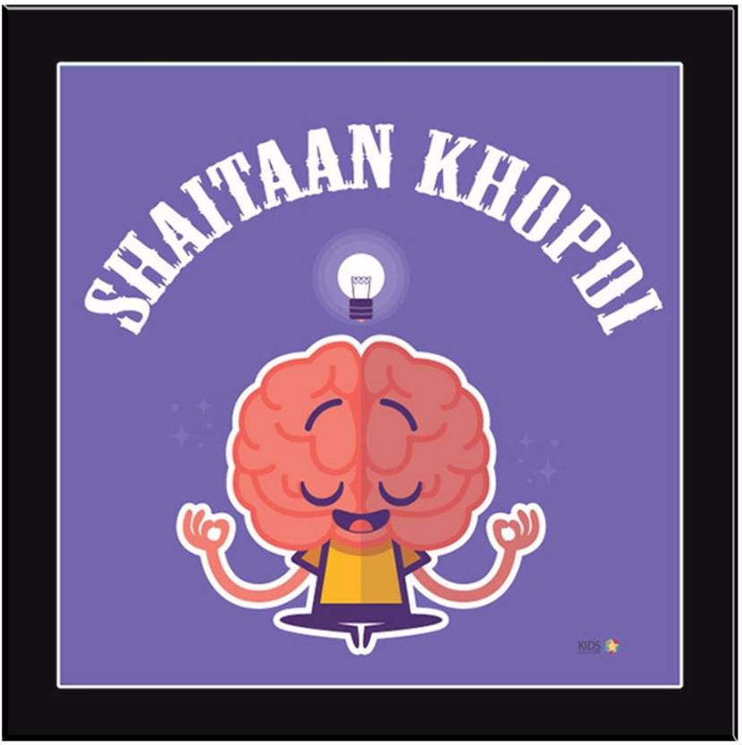Shaitaan-Khopdi Paper Print - Typography posters in India - Buy art ...