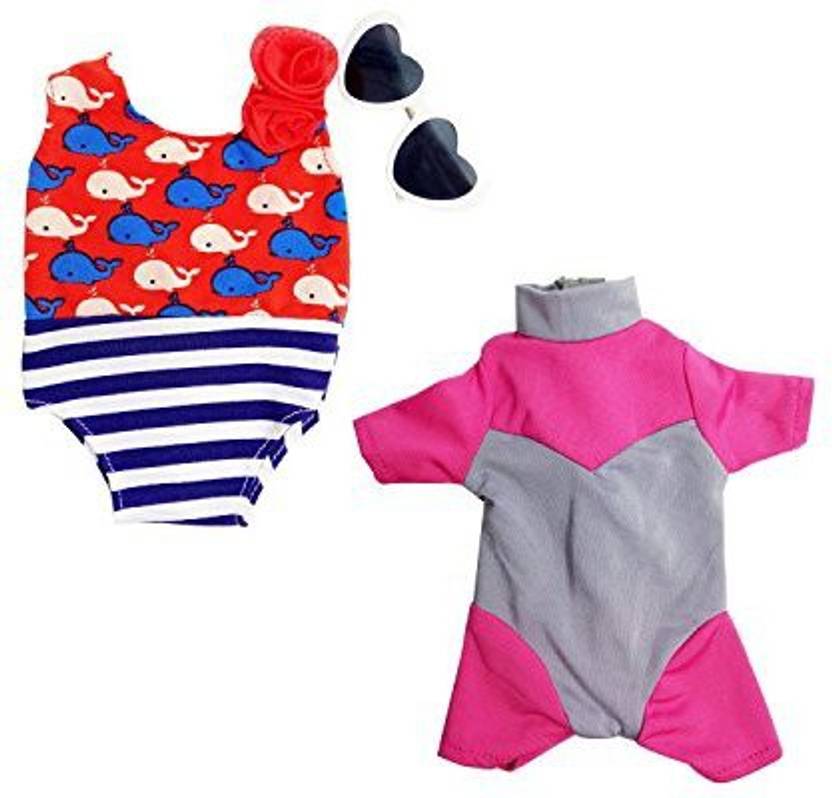 Mumu Play House 2 Sets Of 18 Inch American Girl Doll Clothes Bathing ...