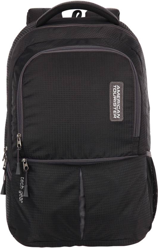 American Tourister Amt Tech Gear Laptop Bp 01 Blk 28 L Laptop Backpack Black 01 Price In India