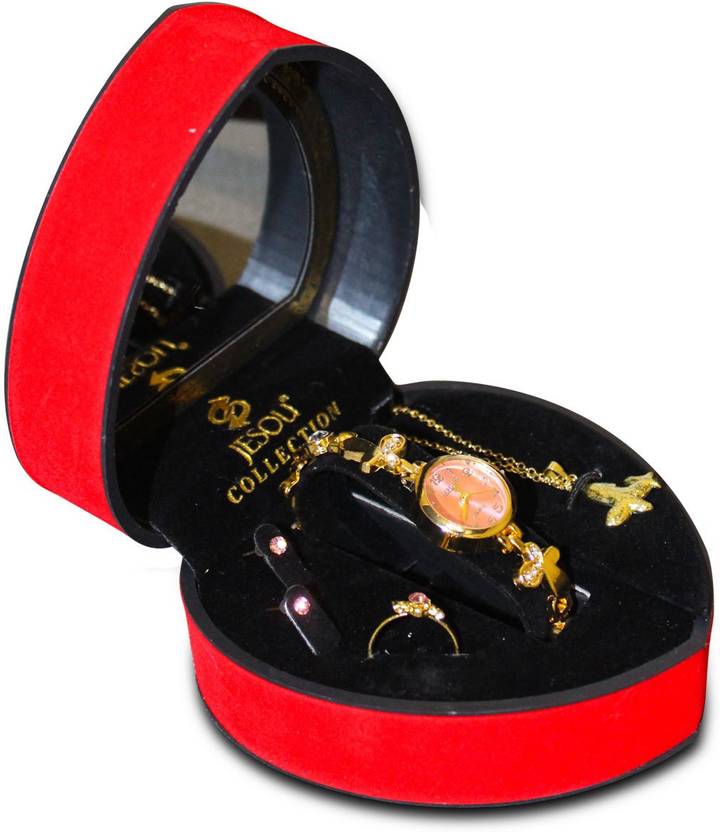 AKSHAT Jewelry Set Love Me, Jesou Collection GOLD JEWELLARY SET, WATCH ...