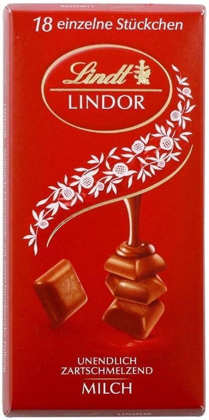 LINDT Lindor Irresistibly Smooth Milk Chocolate, 100gm Bars Price in ...