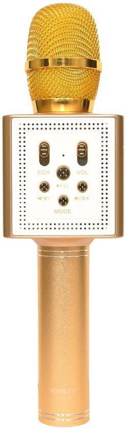 SOniLEX Bluetooth Mic / Mike, Portable Handheld Mic / Mike with Speaker ...