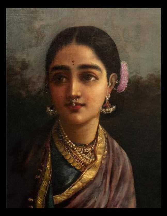 Tallenge Hamsa Damayanti - Raja Ravi Varma Painting - Medium Size ...