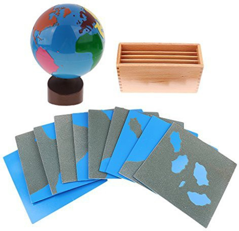 Globe of Land & Water for Kids Playing Gift Montessori Gergraphy ...