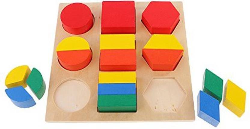 Monkeyjack Montessori Geometry Decomposition Blocks Puzzles Toy Kids ...
