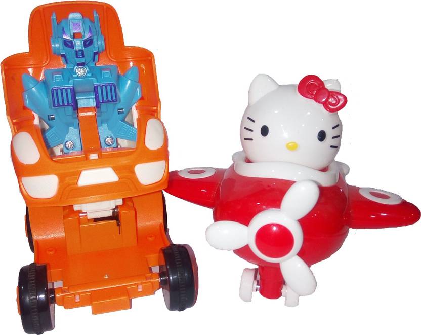 Krypton Presents Transformer Convertable Police Car & Hello Kitty Jet ...