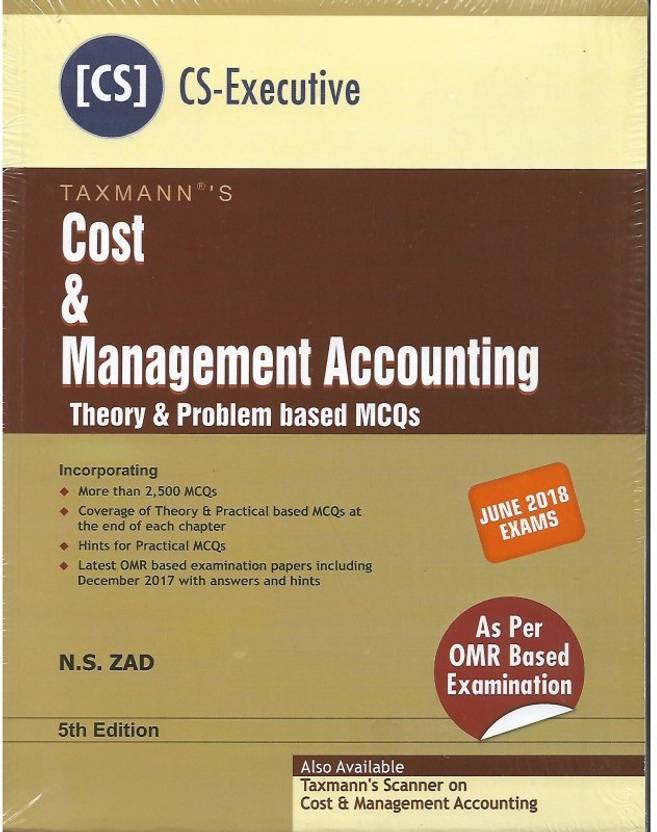 Taxmann's Cost And Management Accounting Theory & Problems Based MCQs ... Taxmann's Cost And Management Accounting Theory & Problems Based MCQs ...