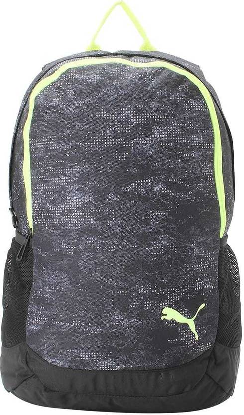 PUMA Training Daypack (25l) IND 25 L Laptop Backpack Black-Fizzy Yellow ...