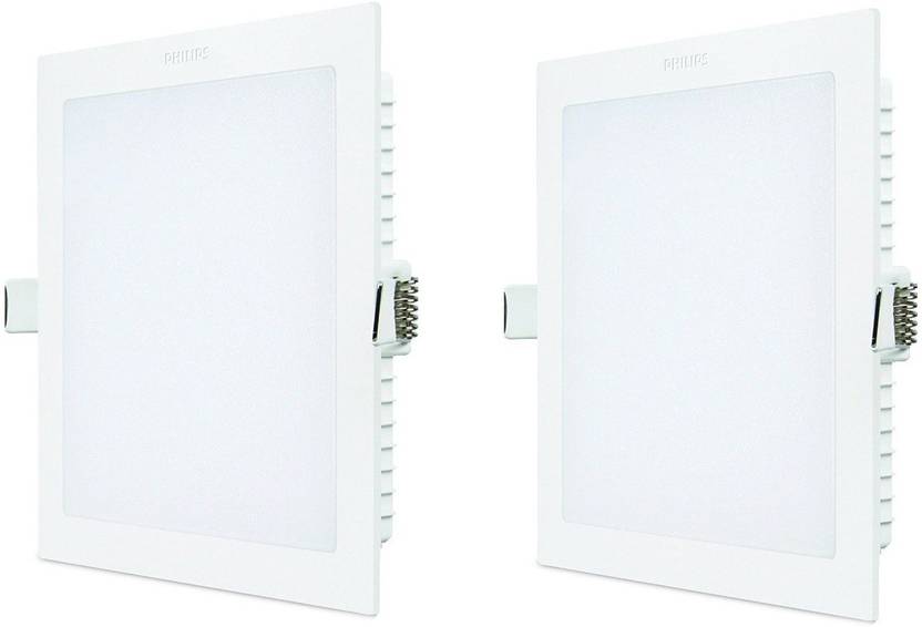 PHILIPS 15w square white 6500k led ceiling panel pack of-02 Recessed ...