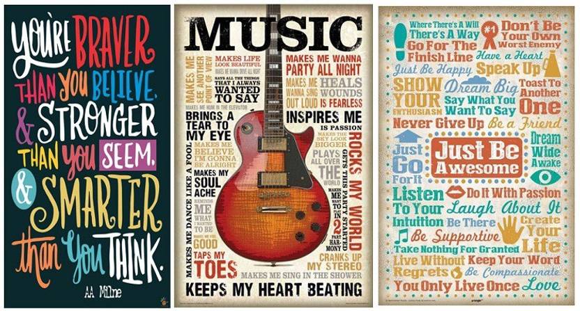 TPC Poster For Room Inspirational Motivation Funny Quotes ( A3 size 12 ...