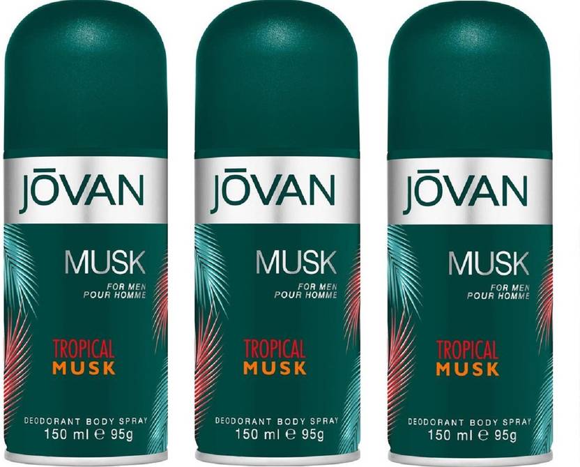 Jovan Tropical Musk Combo Deodorant Spray - For Men - Price in India ...