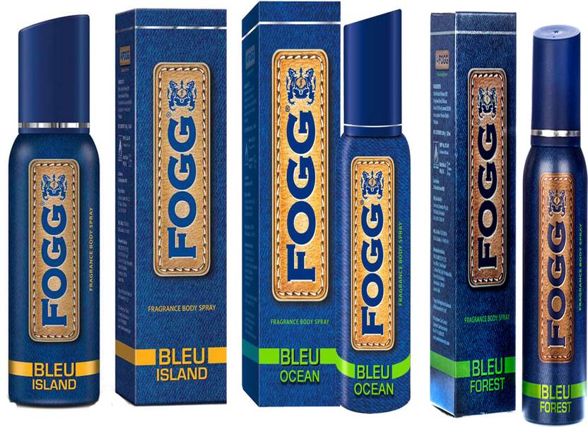 FOGG BLEU FOREST FRAGRANCE BODY SPRAY 120 ML+BLUE OCEAN FRAGRANCE BODY ...