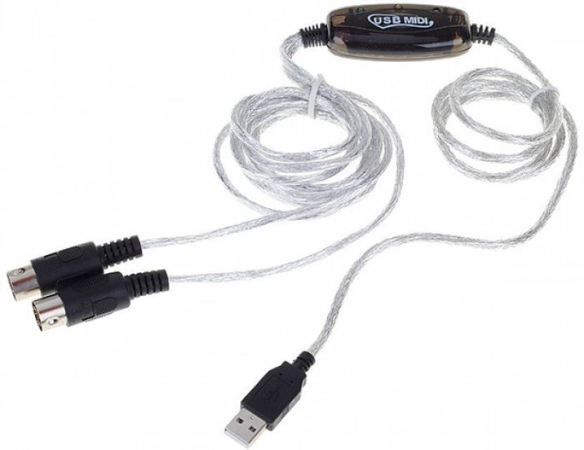 TECHGEAR Midi Interface Adapter 1.8m - Connect Keyboard Piano To ...