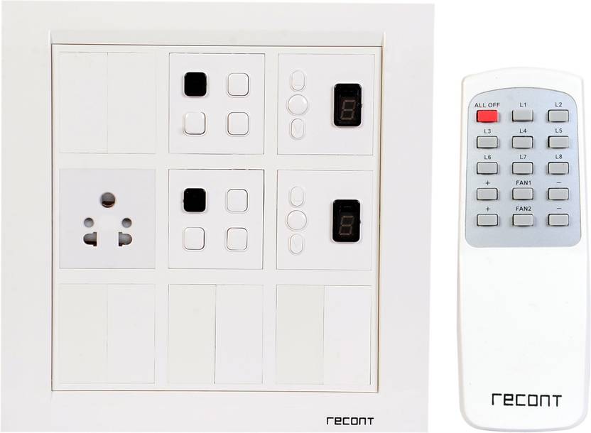 recont Remote Control 18 Module Switch board for 6 lights and 2 fans ...