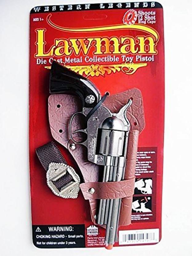 Generic Prop Sheriff/Lawman Die Cast Pistol Cowboy Western Toy Cap Gun ...