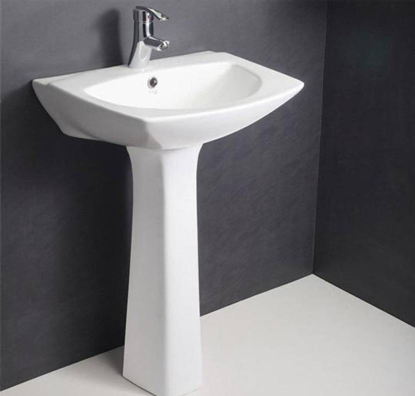 Hindware Full Pedesatal Wash Basin Complete Set Neptune 10072 (55X47 ...