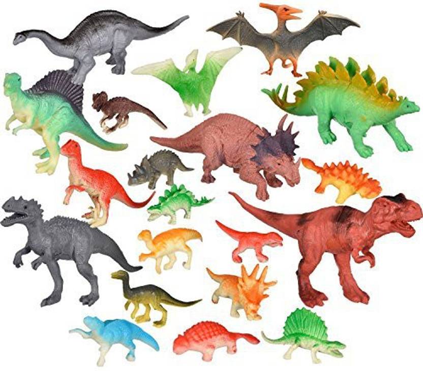 Generic Pangda 20 Pieces Realistic Looking Dinosaurs Toys Set Dinosaur ...