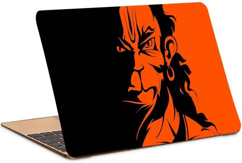 Printclub Angry Hanuman Laptop Sticker 15.6 inch-Laptop Skin-14 Vinyl ...