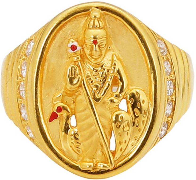sree kumaran thangamaligai MURUGAN GOD RING 22kt Yellow Gold ring Price ...